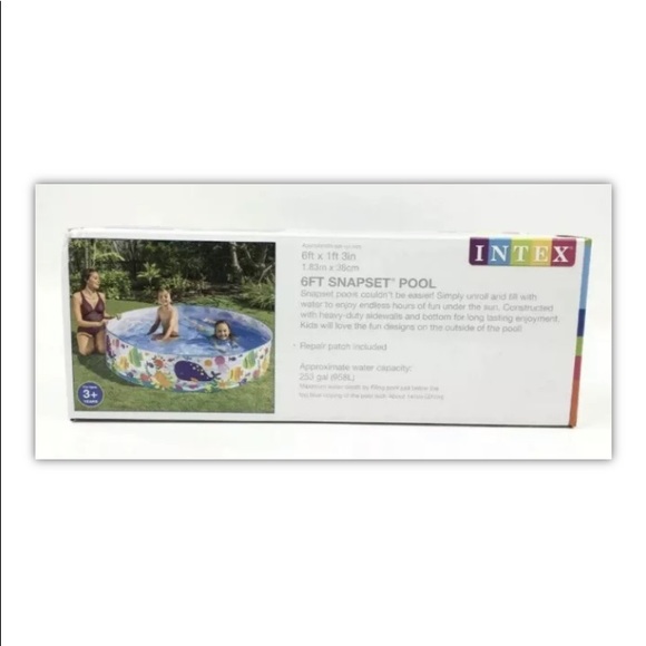 Intex | Games | Intex 6 Ft Snap Set Kids Swimming Pool Nwt 6ftx5 Kids ...